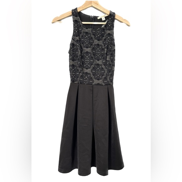 miami | Dresses | Miami Black Textured Fit And Flare Cocktail Dress ...